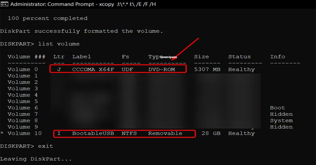 Hướng dẫn tạo USB Boot bằng Command Prompt nhanh chóng